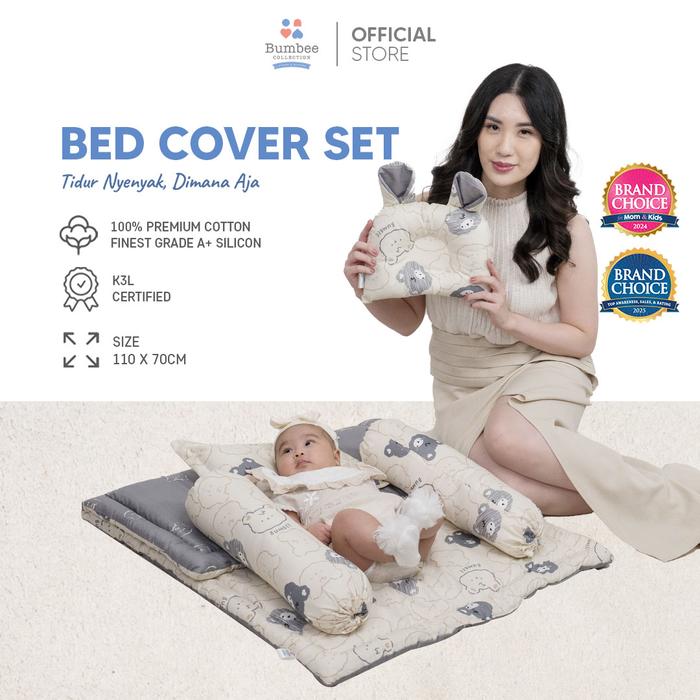 Bumbee Collection – Bedcover Set Bayi Selimut Lembut + Bantal & Guling ...