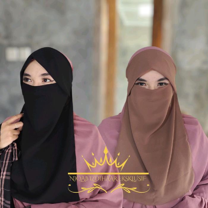 Cadar Niqab Milaya Poni Polos Ceruty Premium - Sabira