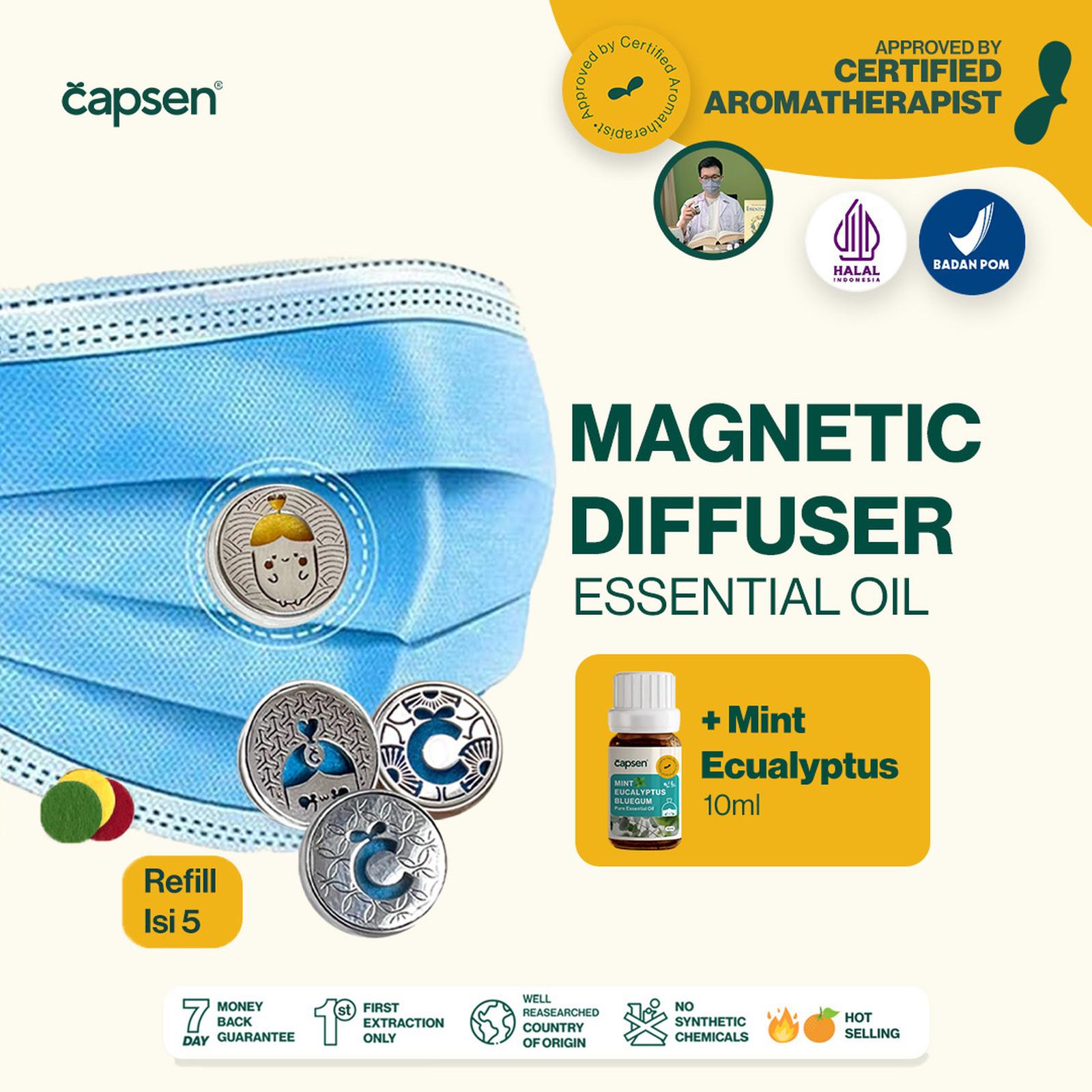 Capsen Magnetic Diffuser Clip: Aromaterapi Autentik untuk Hidup Sehat ...