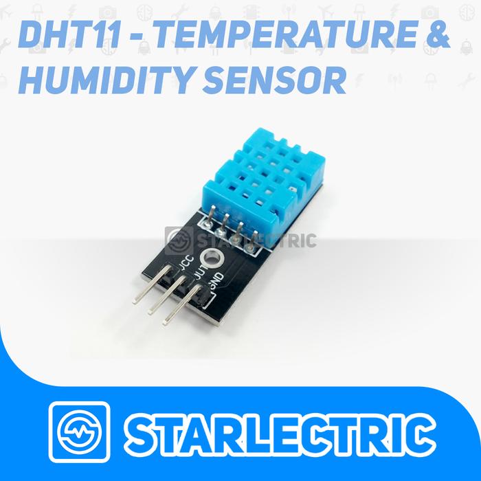 DHT11 Modul Sensor Suhu & Kelembapan + Kabel - Sabira
