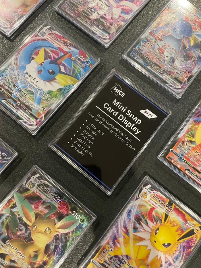 Hice Mini Snap Acrylic Card Holder Case & Stand untuk Kartu TCG - Sabira