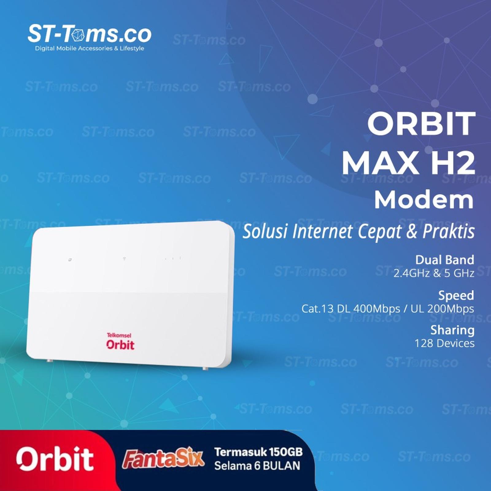 Huawei B636 Modem Orbit Max H2 Telkomsel Free Kuota - Sabira