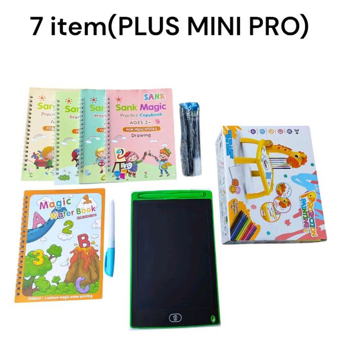 [6 ITEM] Paket Lengkap Mainan Edukasi (Paket A) Belajar Toys Sank Magic ...