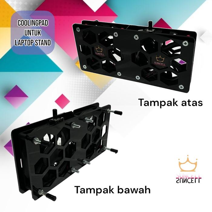 Kipas Fan USB Cooling Pad Double 8CM High Speed 8000 RPM - Sabira