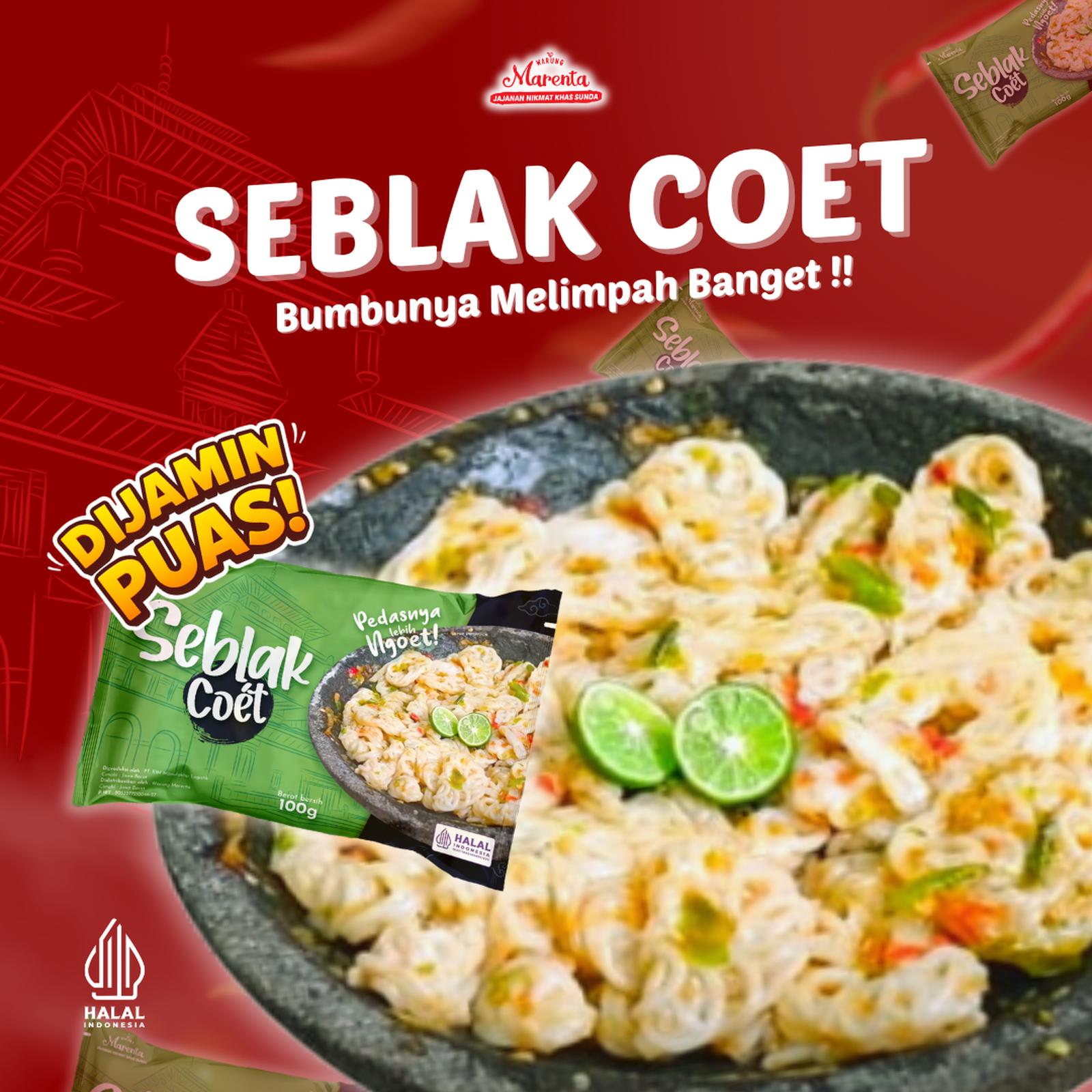 Marenta Seblak Coet Pedas Instan Khas Bandung 100gr - Sabira