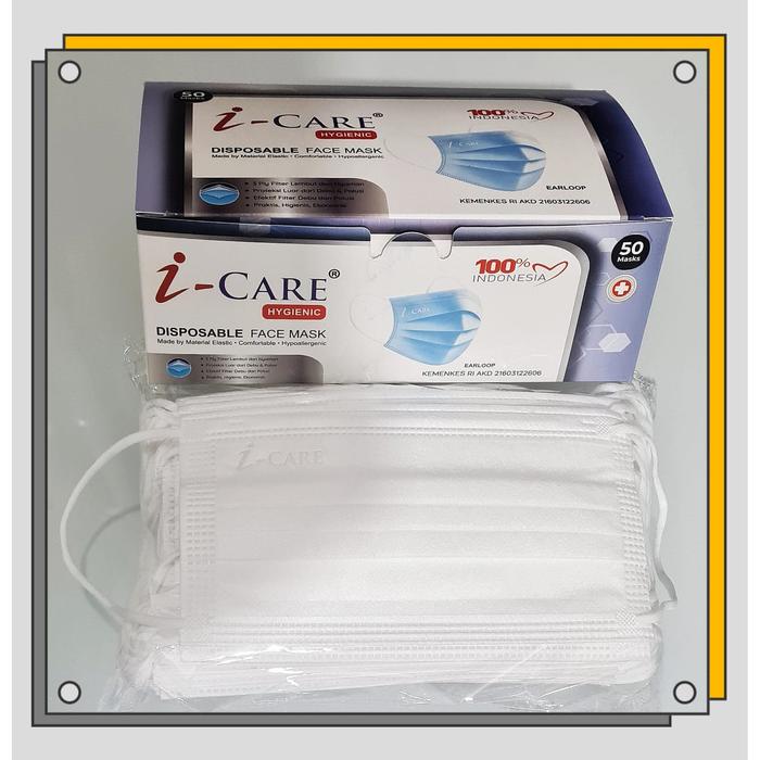 Masker 3ply Onecare Emboss Earloop Isi 50pcs - Sabira