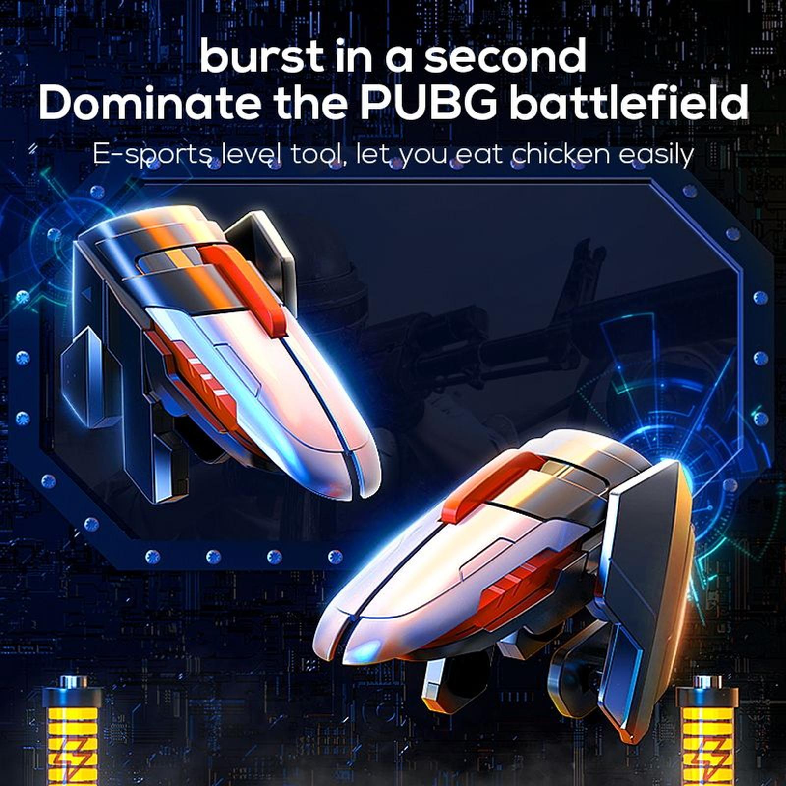 Memo AK06 Auto Pulse Shooting Controller Gaming Trigger 4 Button - Sabira