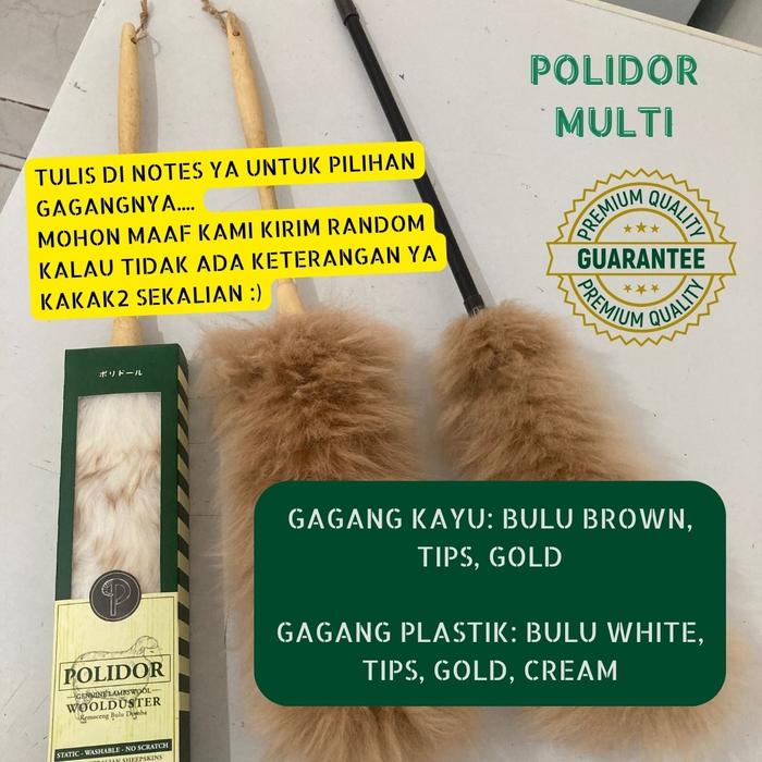 Polidor Wool Duster Multi: Kemoceng Bulu Domba Premium untuk Kebersihan ...