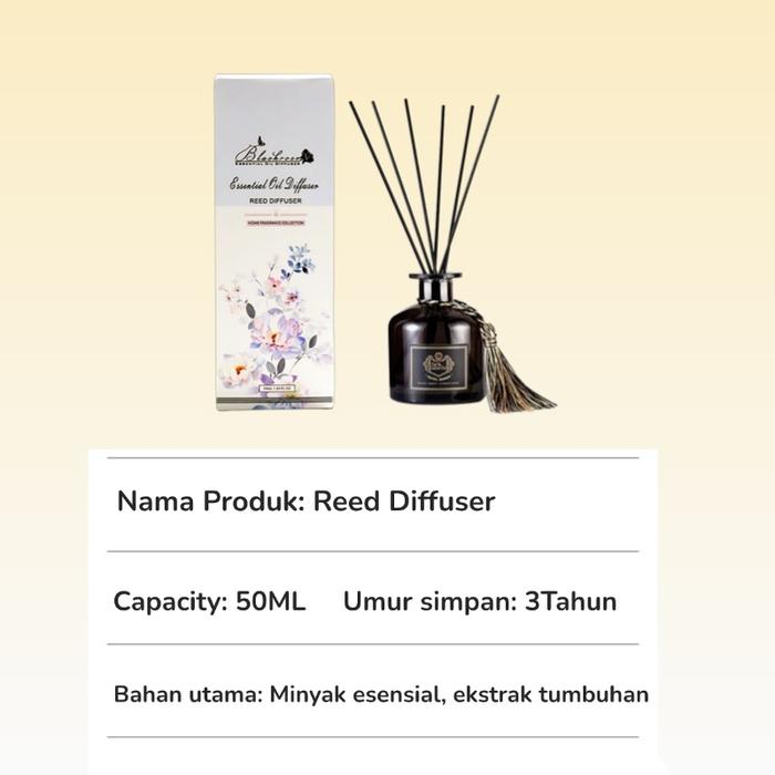 Reed Diffuser Aesthetic Pengharum Ruangan Aromatherapy 50ml - Sabira