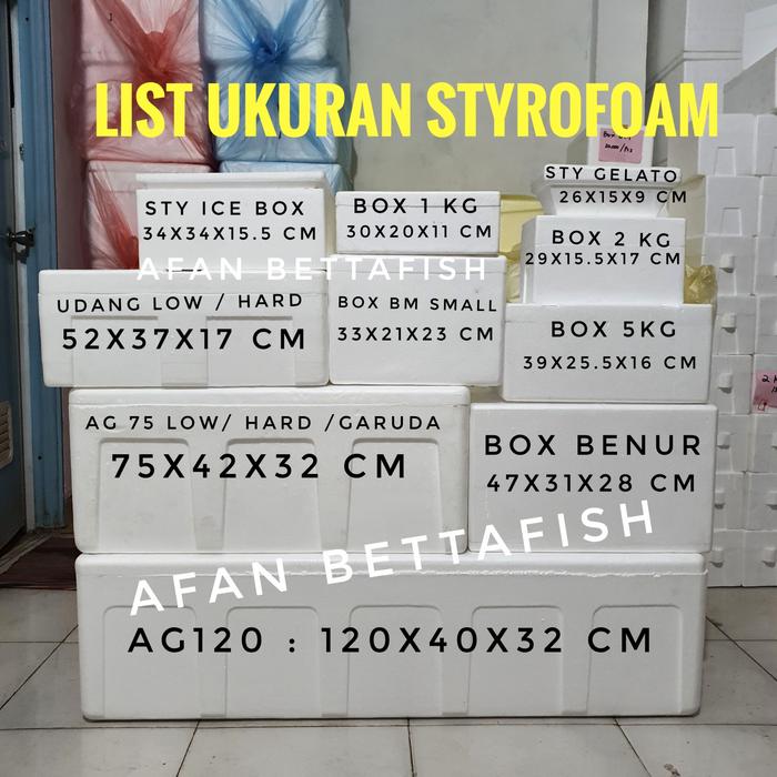 Styrofoam Box 2kg Premium untuk Pengiriman & Budidaya - Sabira