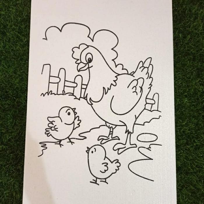 Styrofoam/Busa Lukis Karakter Anak - Sabira