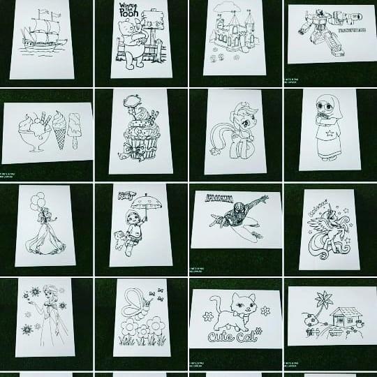 Styrofoam/Busa Lukis Karakter Anak - Sabira