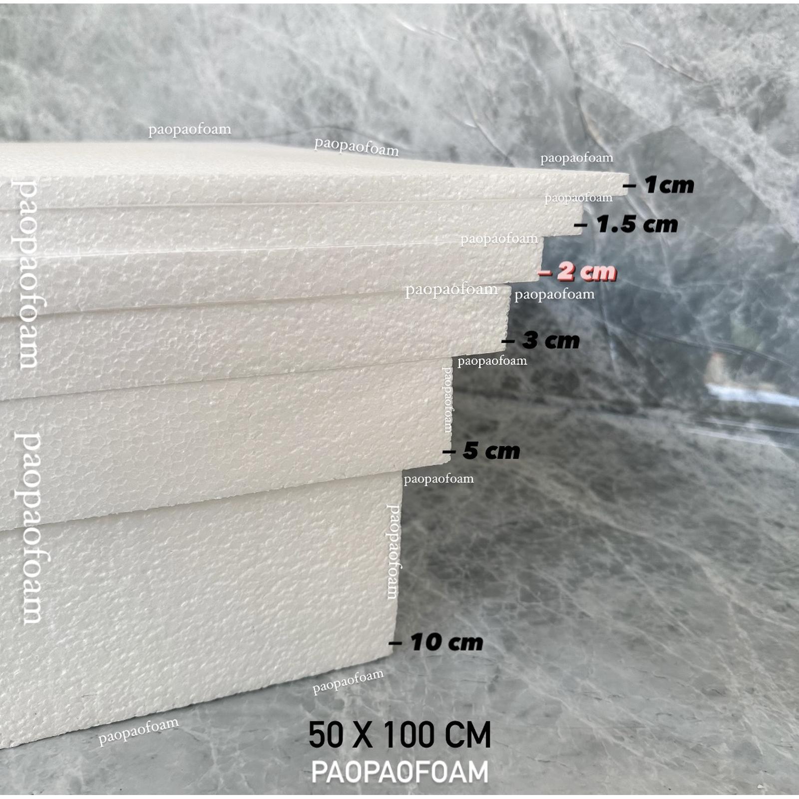 Styrofoam Lembaran Premium 50×100 cm Tebal 2 cm untuk Segala Kebutuhan ...