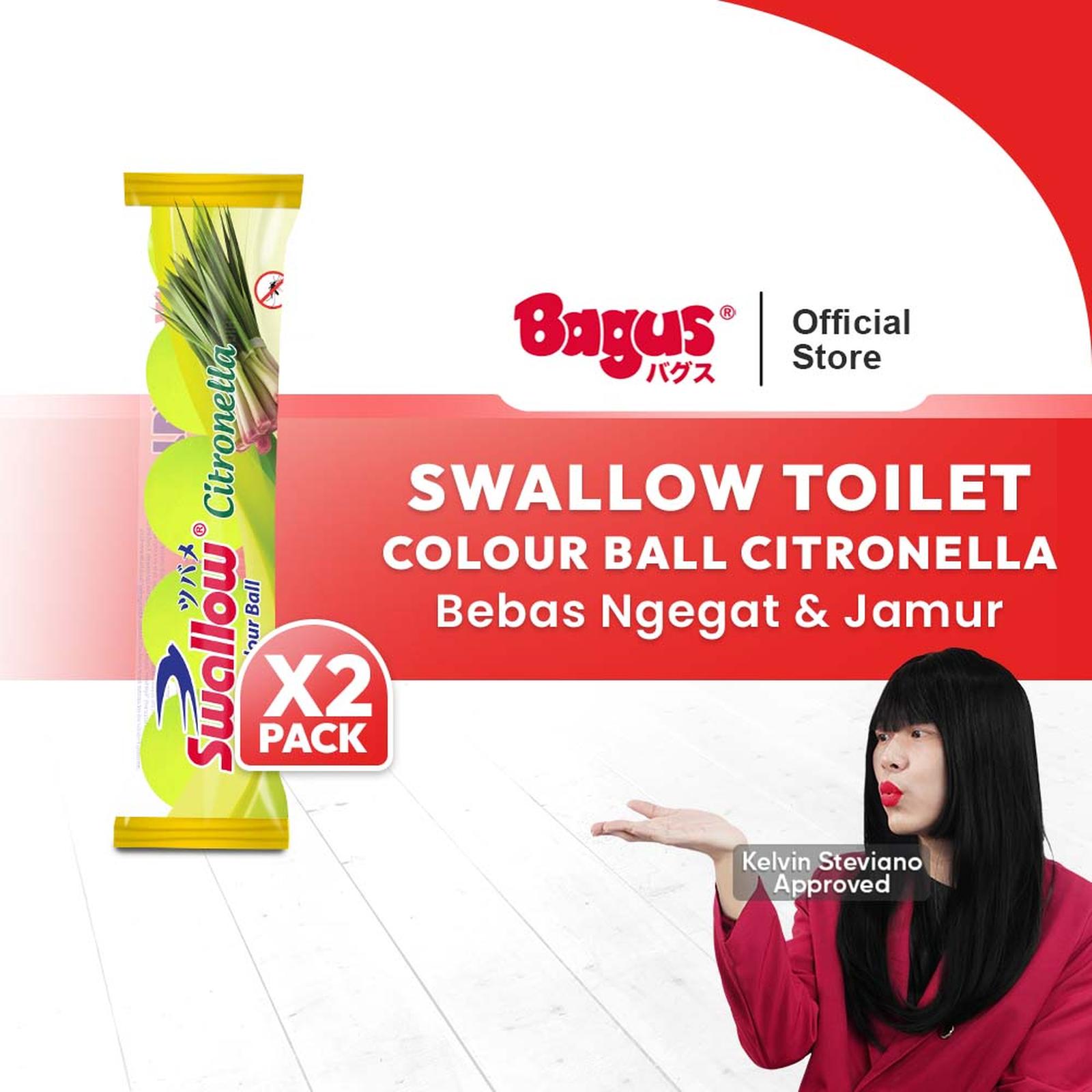 Swallow Kamper Toilet Colour Ball Citronella (5 Pcs/Pack) - Sabira