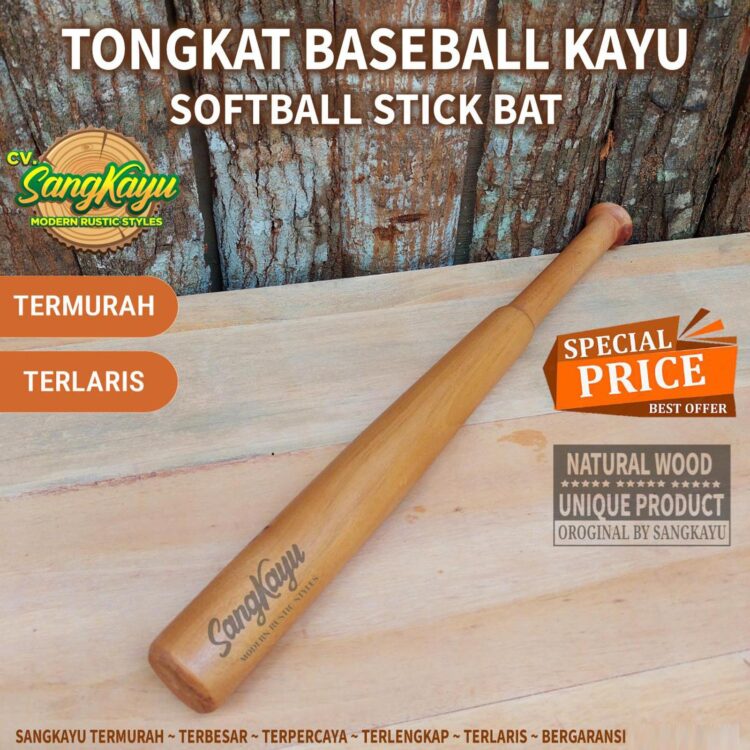 Tongkat Baseball Kayu Solid Premium untuk Performa Terbaik - Sabira