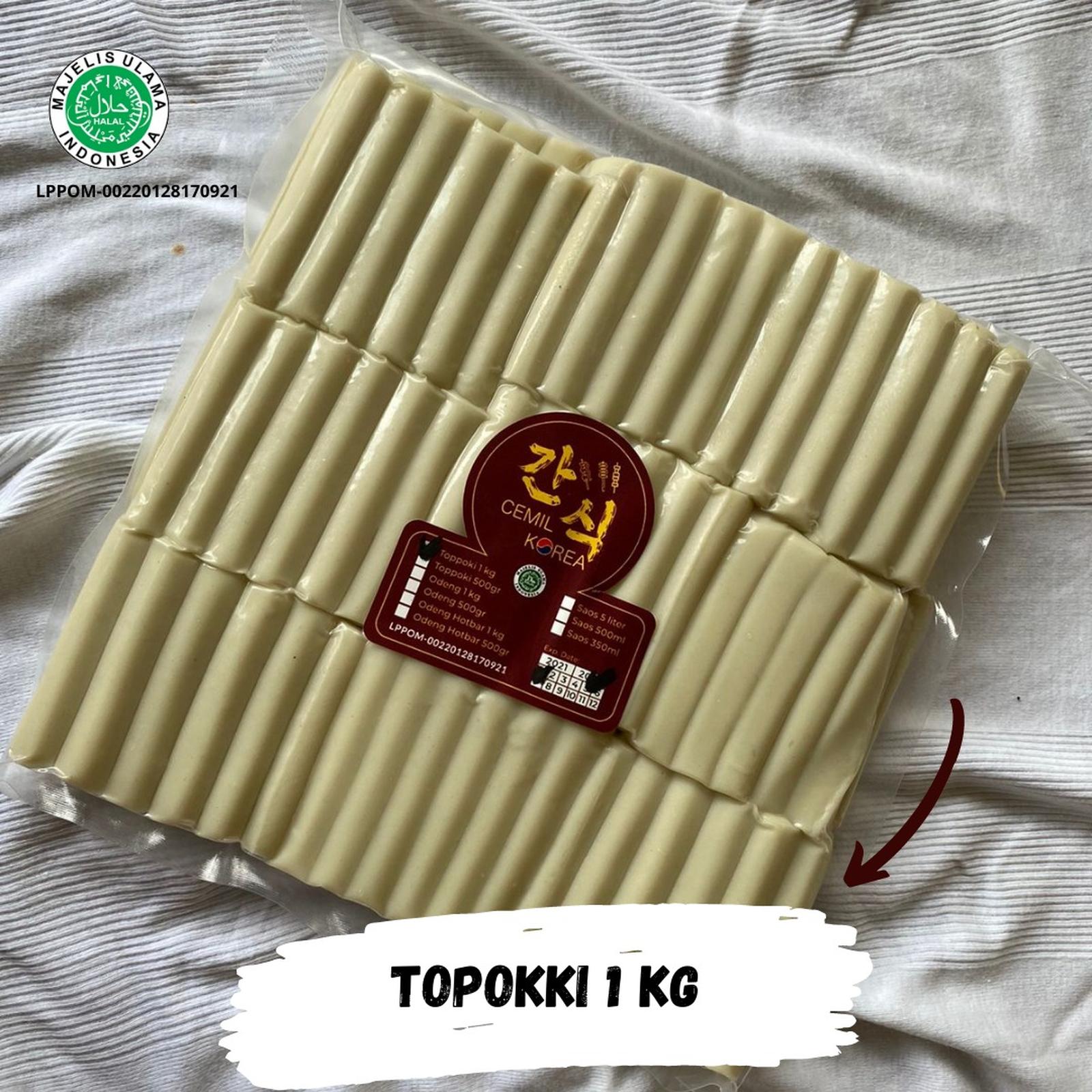 Topokki / Tteokbokki Rice Cake 1 Kg – Jajanan Korea Food Autentik - Sabira