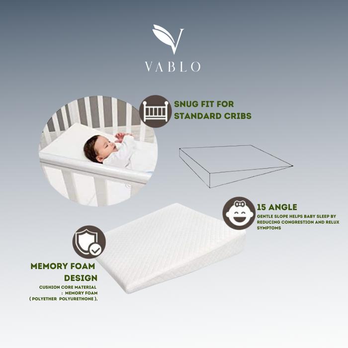 Vablo Baby Wedge Pillow: Solusi Nyaman untuk Si Kecil yang Sering Gumoh ...