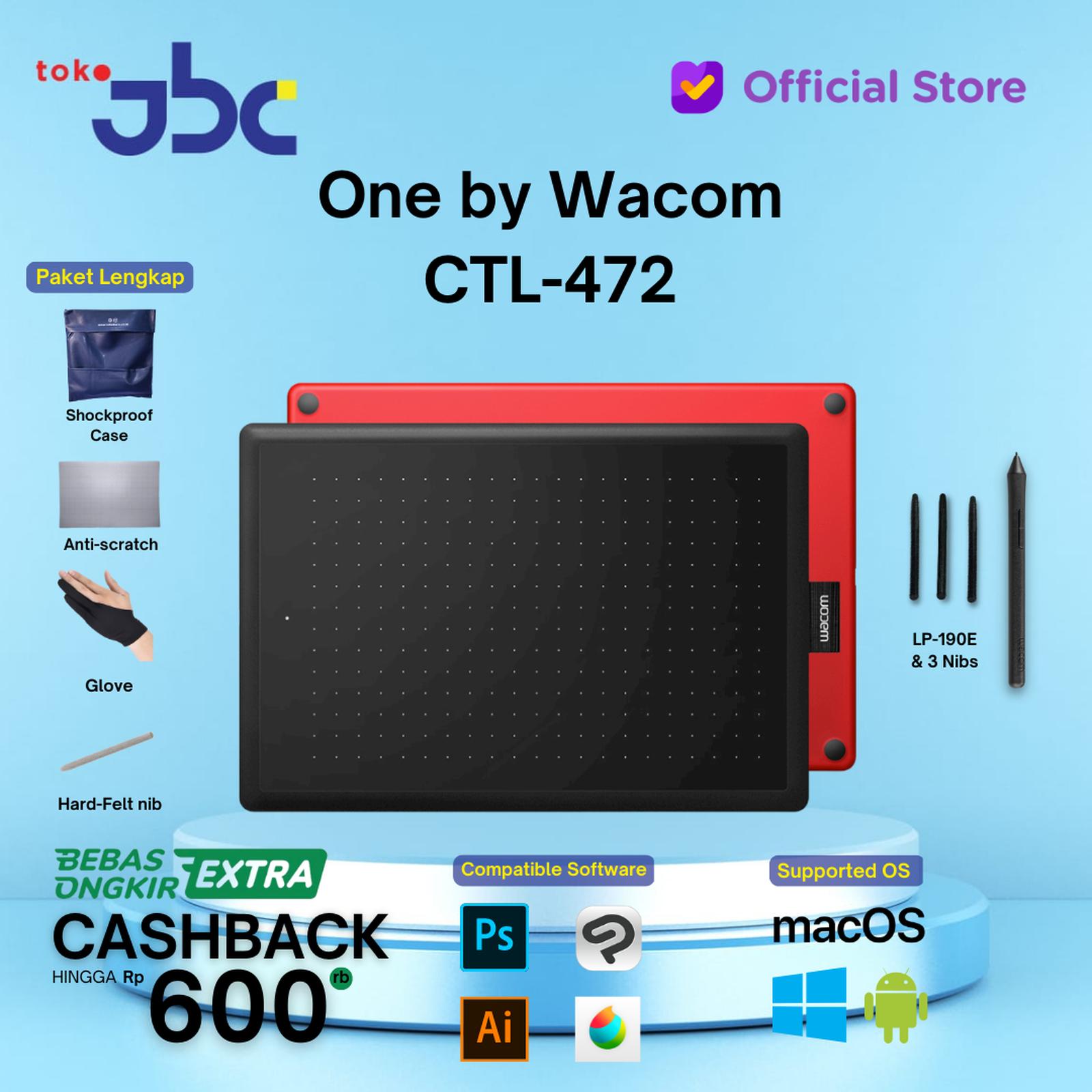 Wacom One Small CTL-472: Pen Tablet Ekonomis dengan Garansi Resmi 1 ...