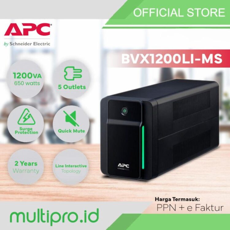 APC Easy BVX 1200VA 650W UPS – Solusi Listrik Andal untuk Rumah dan ...