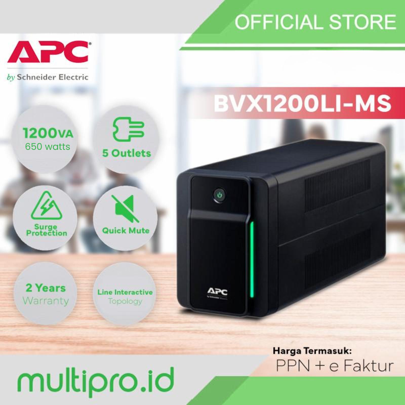 APC Easy BVX 1200VA 650W UPS – Solusi Listrik Andal untuk Rumah dan ...