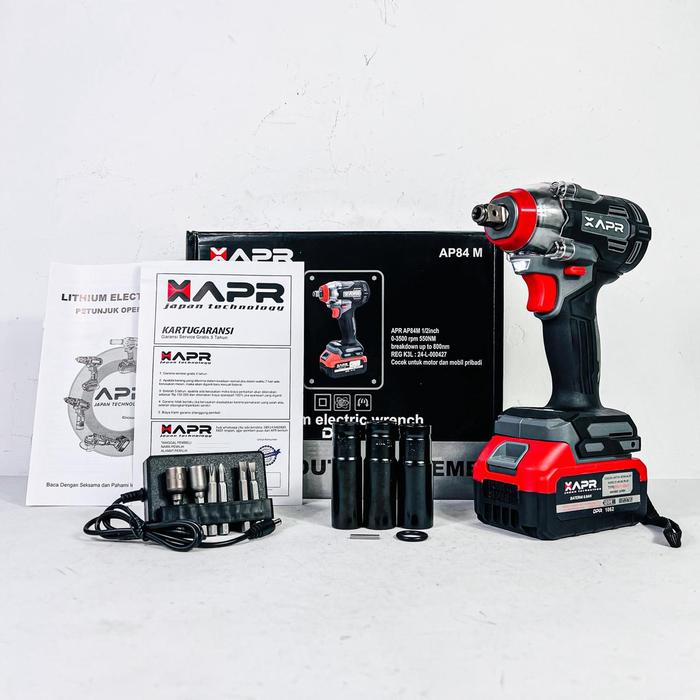 AP84M Impact Wrench 550Nm – Brushless Power untuk Pekerjaan Berat! - Sabira