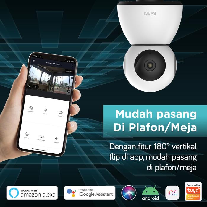 BARDI Smart Indoor PTZ IP Camera 5MP + Micro SD: Pengawas Rumah Anda ...