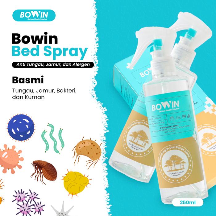 Bowin Bed & Linen Spray Anti Tungau & Kutu Kasur 250ml: Tidur Nyaman ...