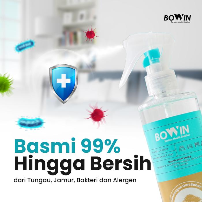 Bowin Bed & Linen Spray Anti Tungau & Kutu Kasur 250ml: Tidur Nyaman ...