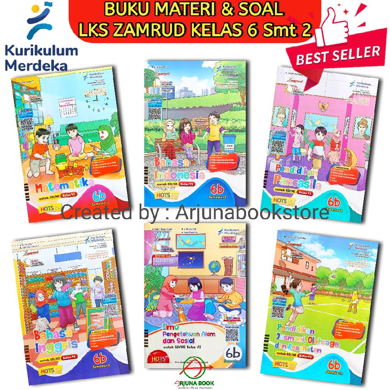Buku LKS Zamrud Putra Nugraha Kelas 6 SD/MI Semester 2 Kurikulum ...