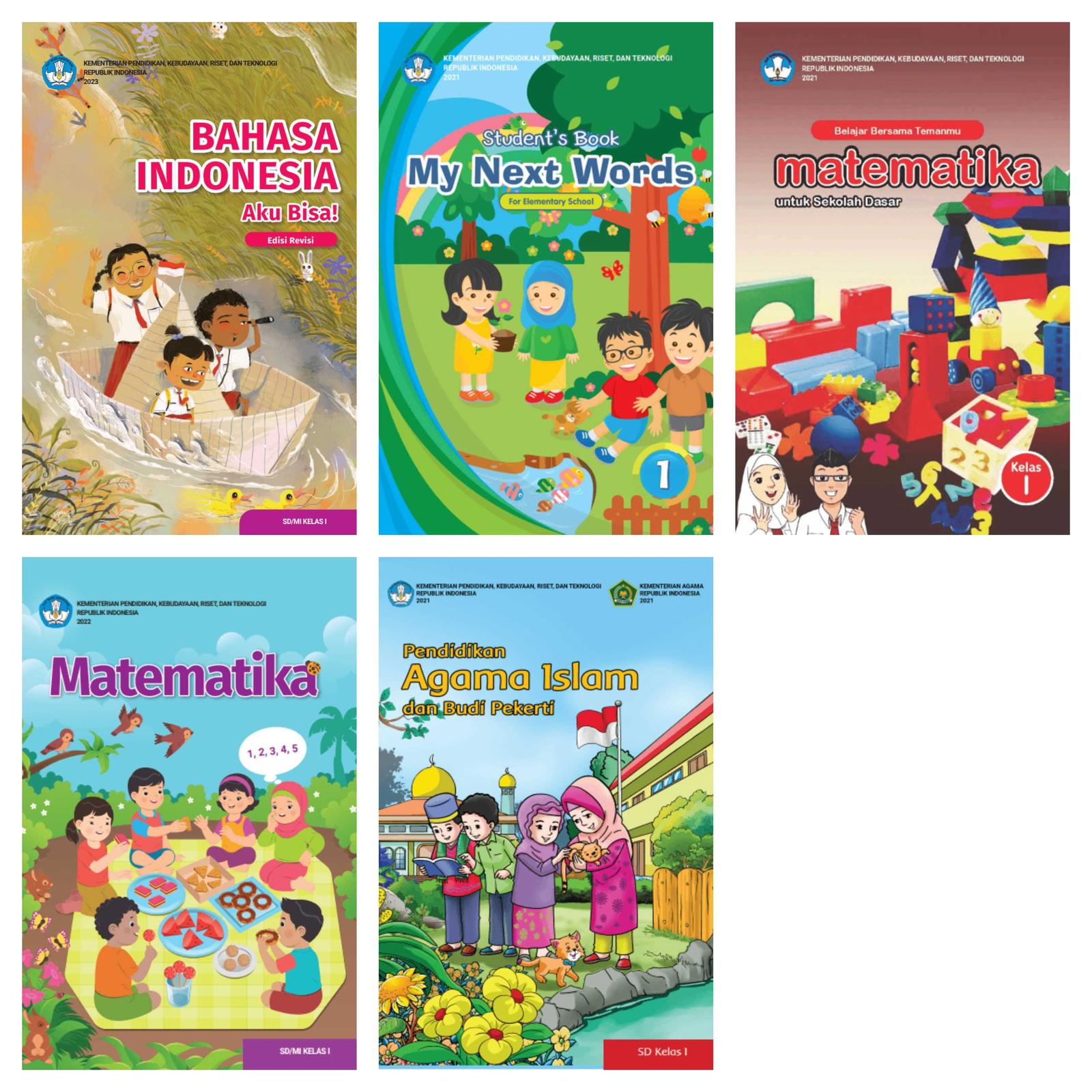 Buku-Buku Tematik Terpadu Kurikulum Merdeka untuk Kelas 1 SD - Sabira