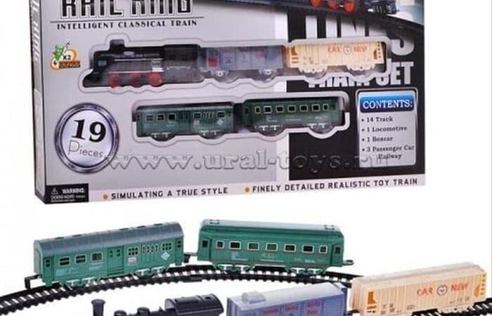 Cod Kado Mainan Anak Kereta Api Rail King 19pcs TL07 Track Set - Sabira
