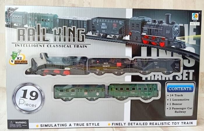 Cod Kado Mainan Anak Kereta Api Rail King 19pcs TL07 Track Set - Sabira