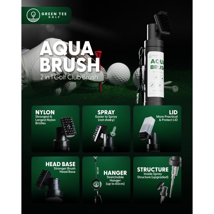 Green Tee Aquabrush 2in1: Sikat Pembersih Golf dengan Tank Air - Sabira