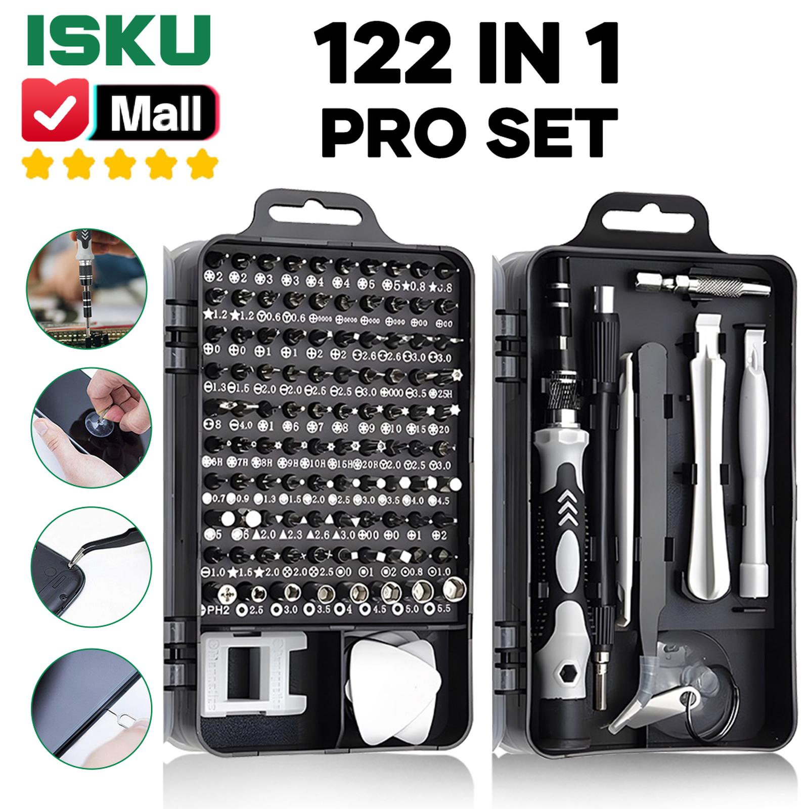 ISKU Precision Screwdriver Set 122 in 1 – Toolkit Profesional untuk ...