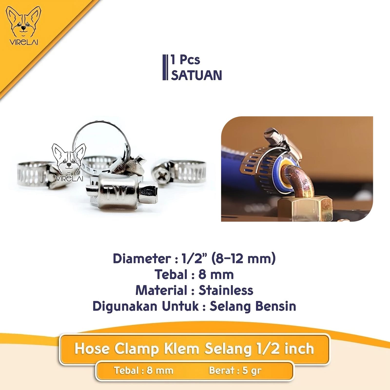 Klem Selang Hose Clamp TW – Kuat, Tahan Karat, dan Awet - Sabira
