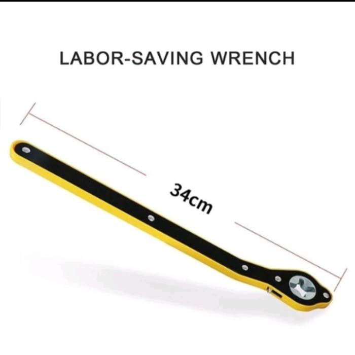 Kunci Pas Dongkrak Mobil dengan Free Adaptor / Ratchet Wrench Rocker ...