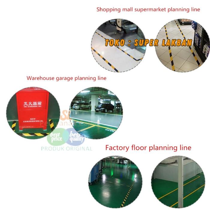 Lakban Garis Polisi Hitam Kuning Police Line Tape Pembatas Area - Sabira