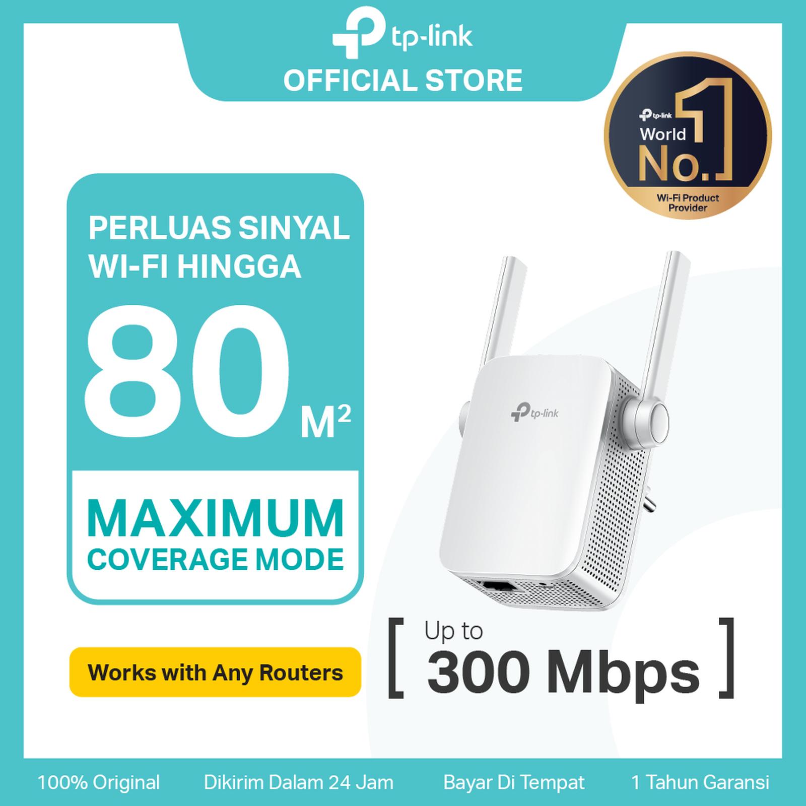 TP-LINK TL-WA855RE | Penguat Sinyal WiFi 300Mbps untuk Jaringan Tanpa ...