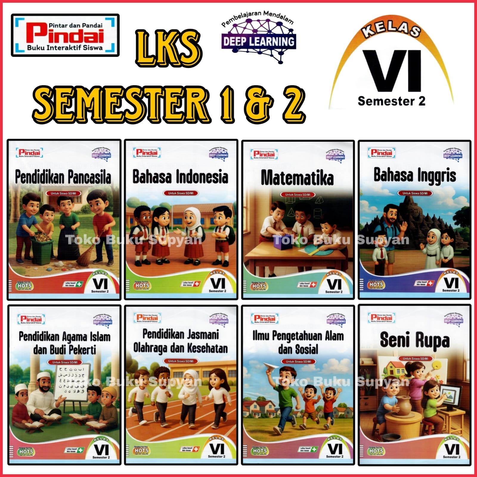 LKS PINDAI SD Kelas 6 Semester 2 Kurikulum Merdeka 2026 - Sabira