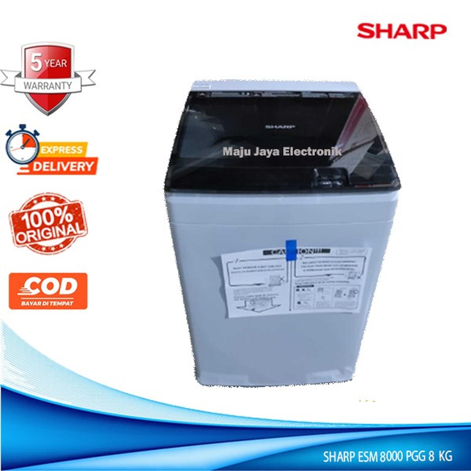 Mesin Cuci 1 Tabung Sharp ESF 950P 8kg Full Otomatis Low Watt - Sabira