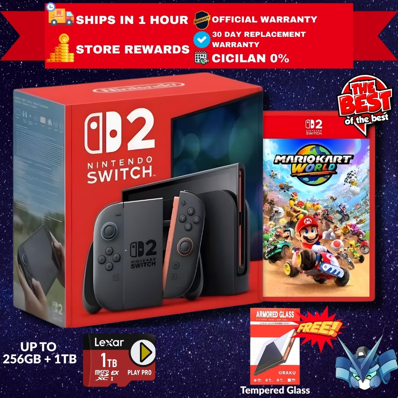 Nintendo Switch 2 dengan Bonus Game Fisik Mario Kart World - Sabira