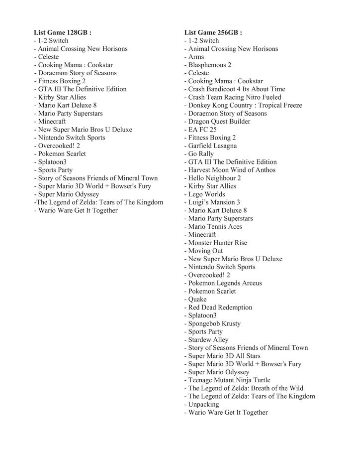 Nintendo Switch OLED Console Original Full Game Terinstall Siap Main ...