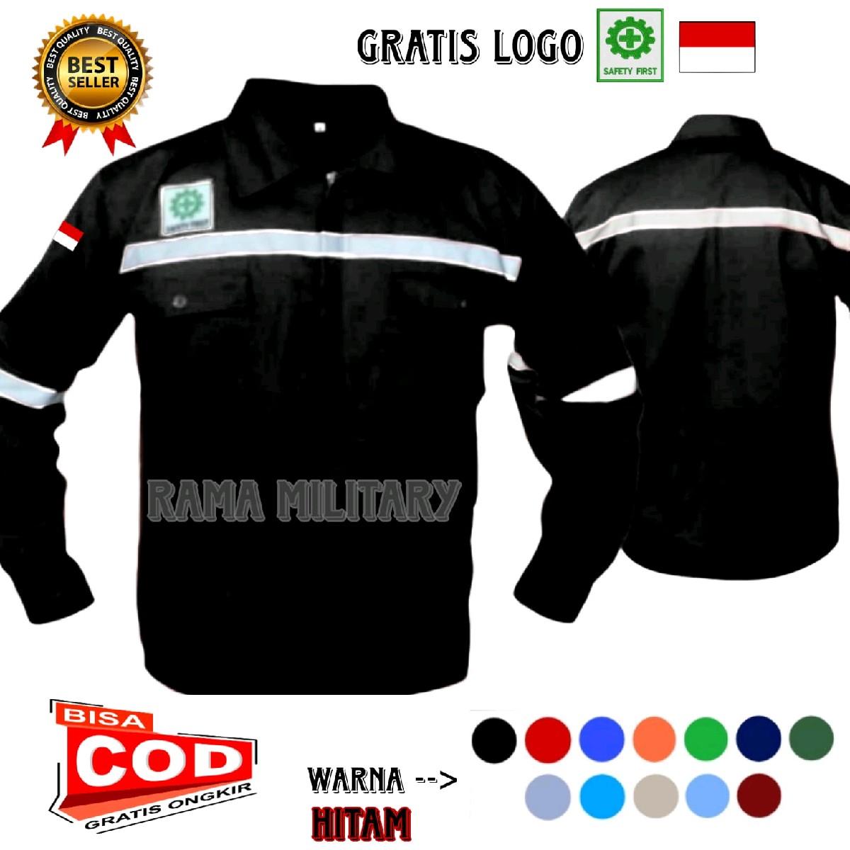 Kameja Kerja Safety Drill PE Premium: Nyaman, Aman, dan Tahan Lama - Sabira
