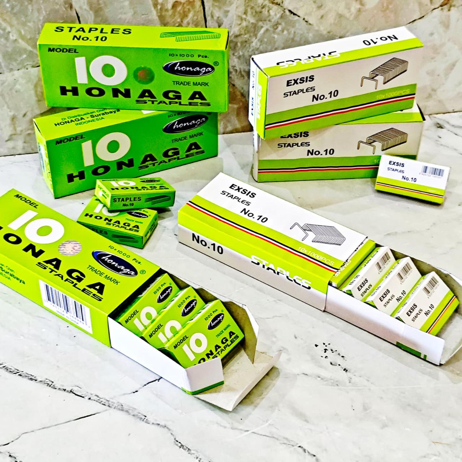 Satu Pack (10 Box Kecil) Isi Staples Kecil No. 10 Murah - Sabira