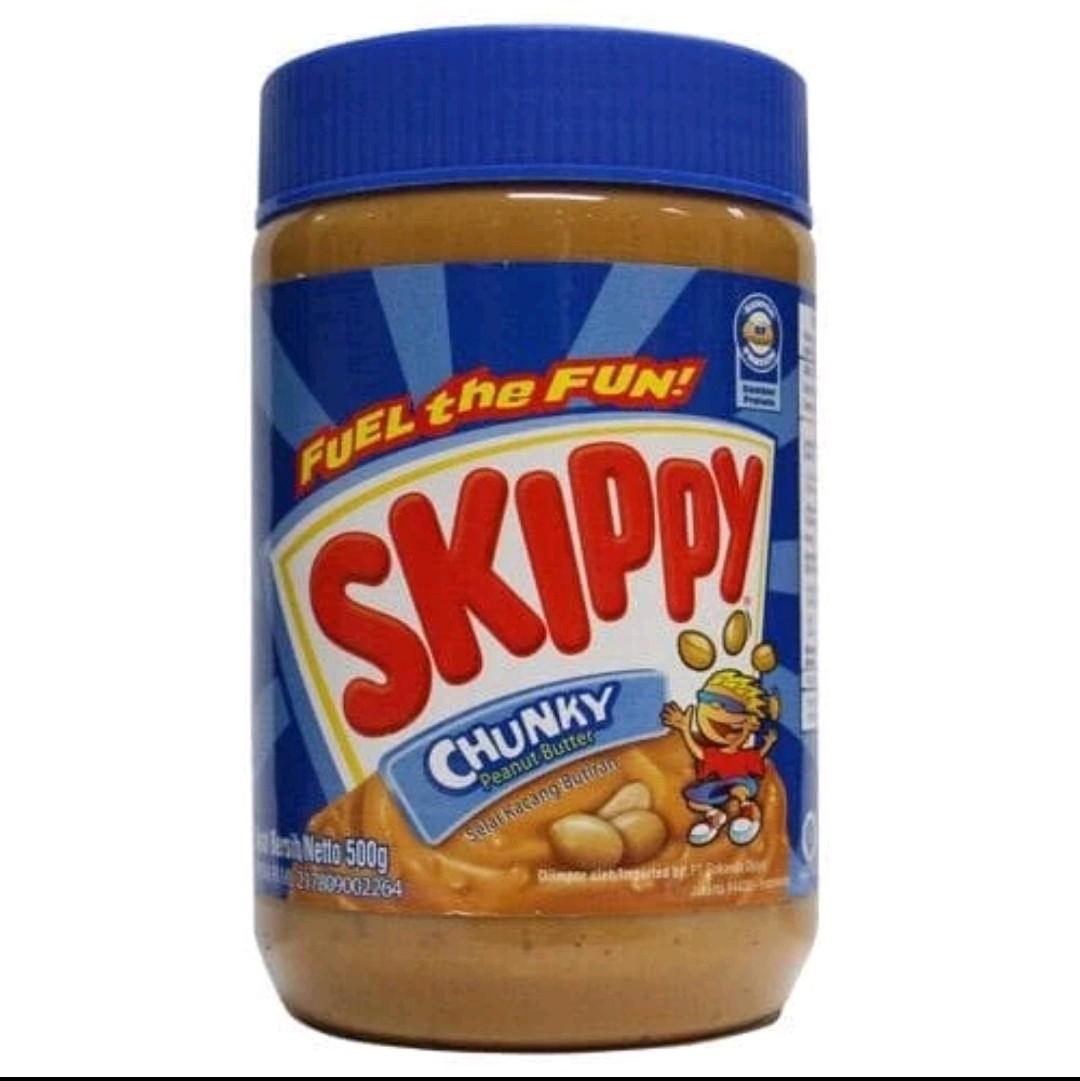 Skippy Selai Kacang Rebus 500 Gr Chunky Asli Peanut - Sabira