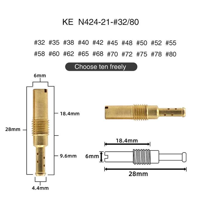 Spuyer Pilot Jet PE PWK PWL KLX D Spuyer Main Jet Pilot Jet Set -20pcs ...