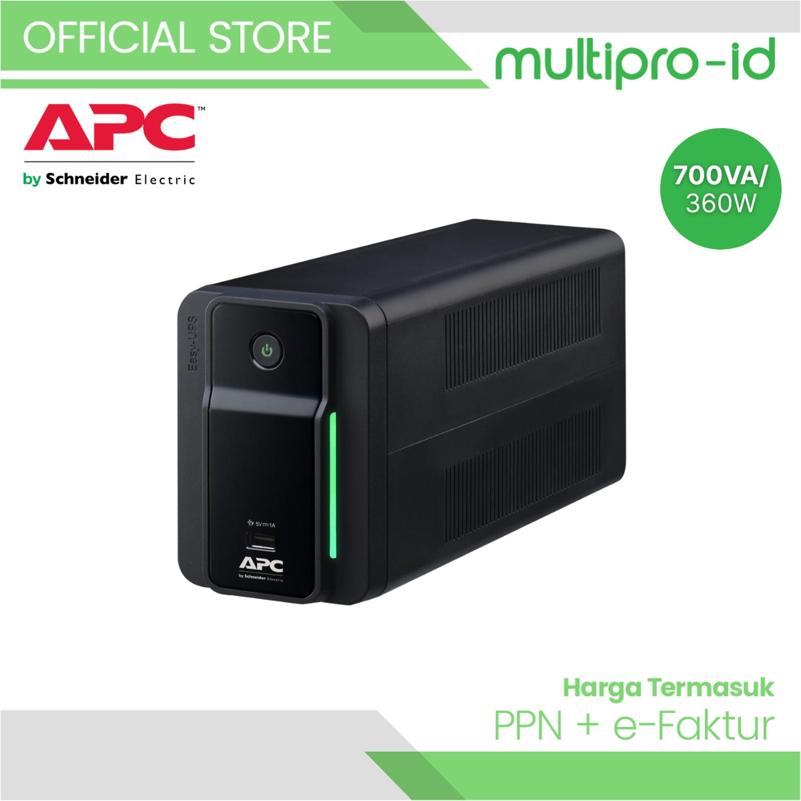UPS APC Easy UPS BVX 700VA 360W dengan USB Charging (BVX700LI-MS) - Sabira