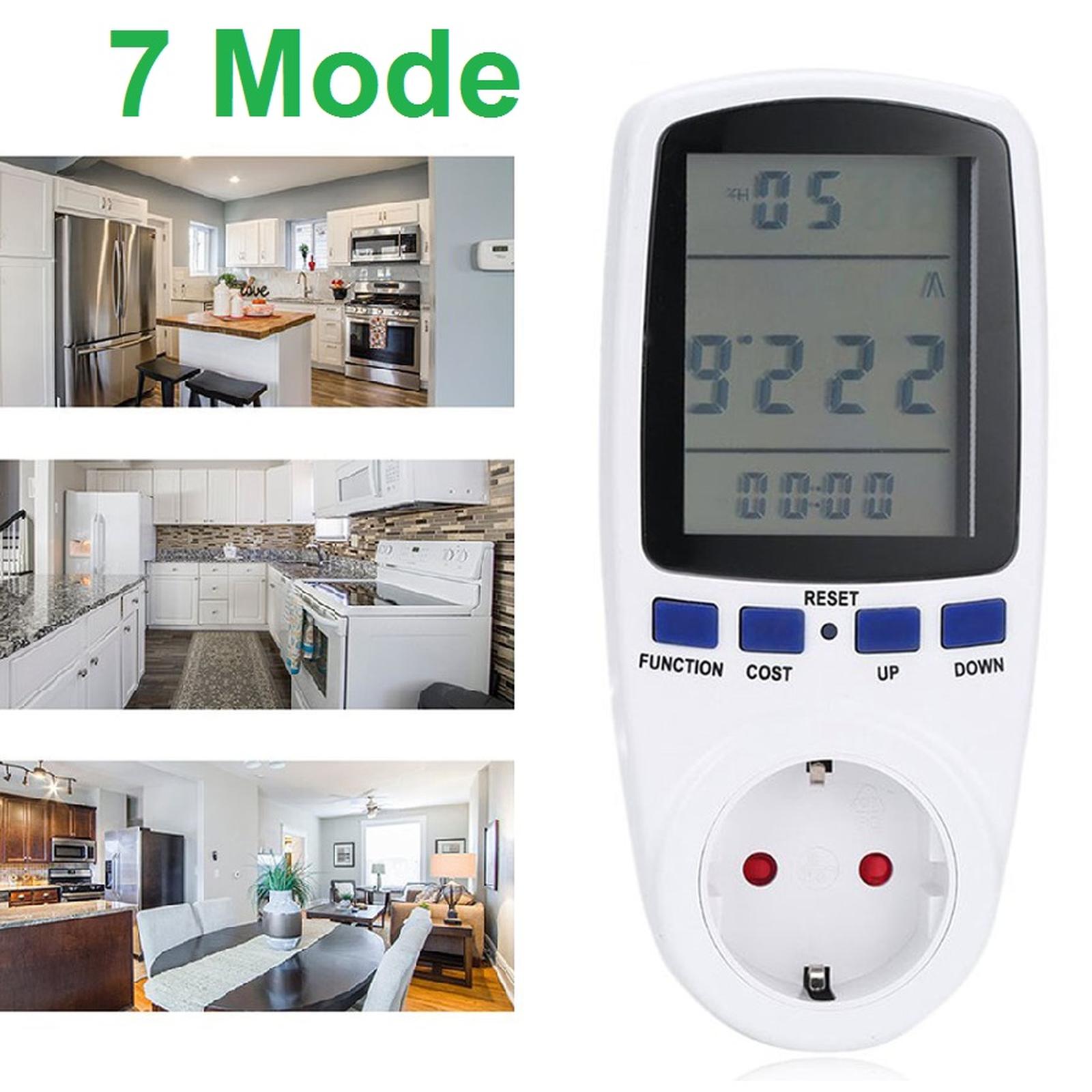 Watt Meter Stop Kontak Pengukur Daya Listrik Wattmeter Kwh Volt Ampere ...
